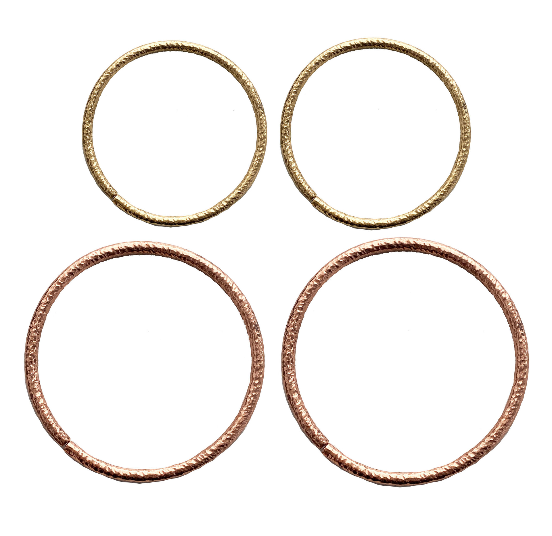 Hammered Hoochie Hoops – Identity Body Piercing