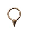 Single Spike Clicker in Rose Gold – Identity Body Piercing