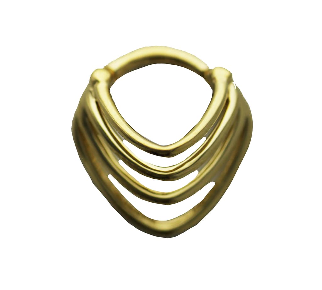 Warrior Clicker in Yellow Gold – Identity Body Piercing