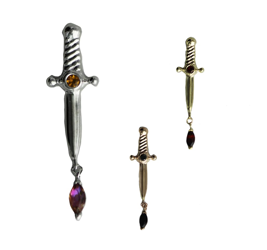 Kiss of Death Slasher Dagger End – Identity Body Piercing