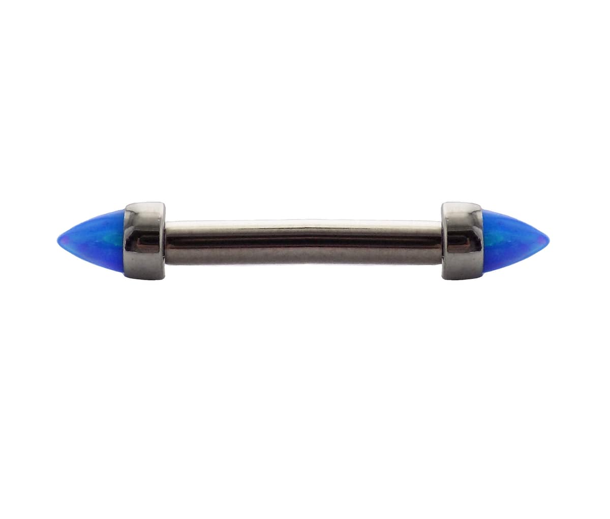 Bright Blue Opal Bullet Barbell – Identity Body Piercing