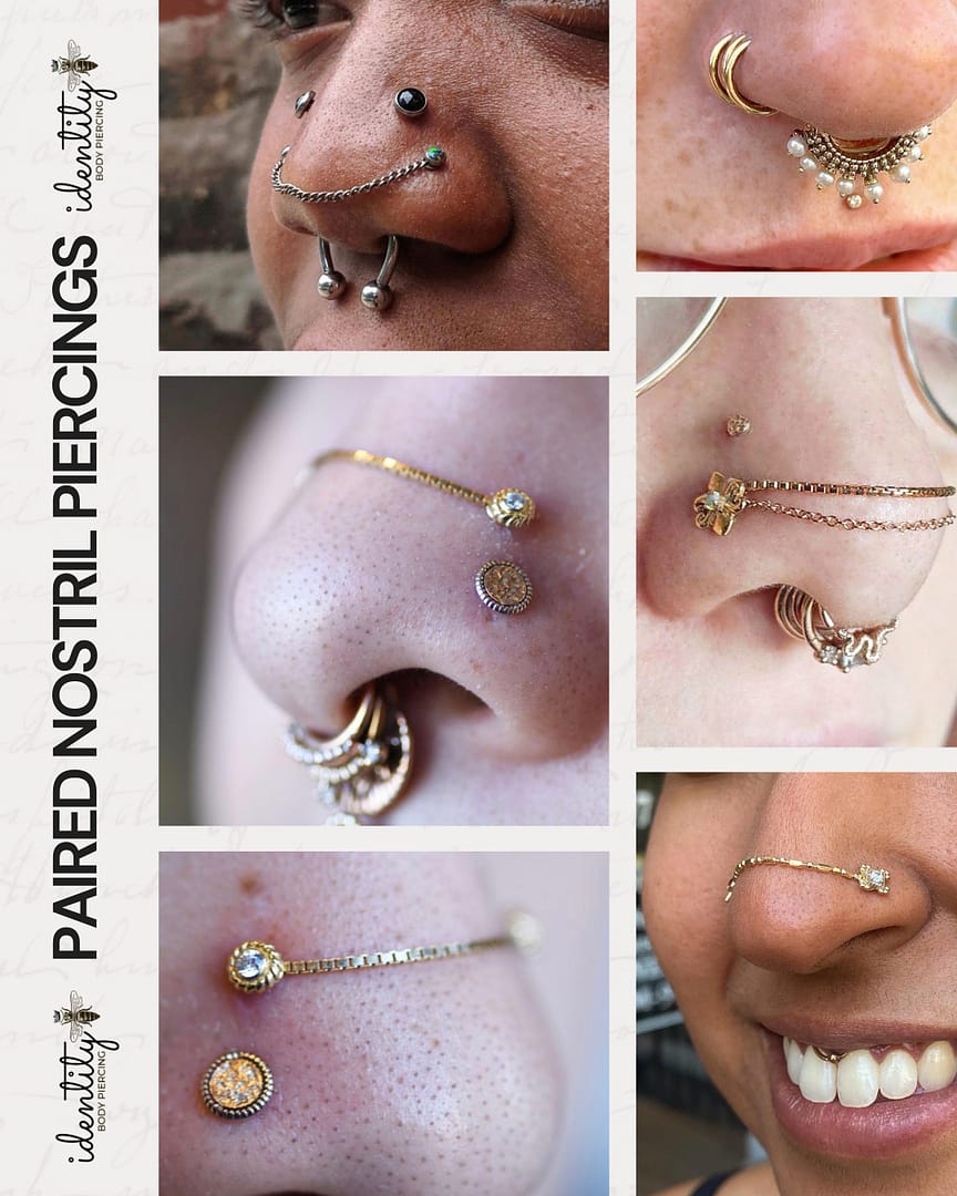 Everything You Need to Know About Paired Nostril Piercings – Identity ...