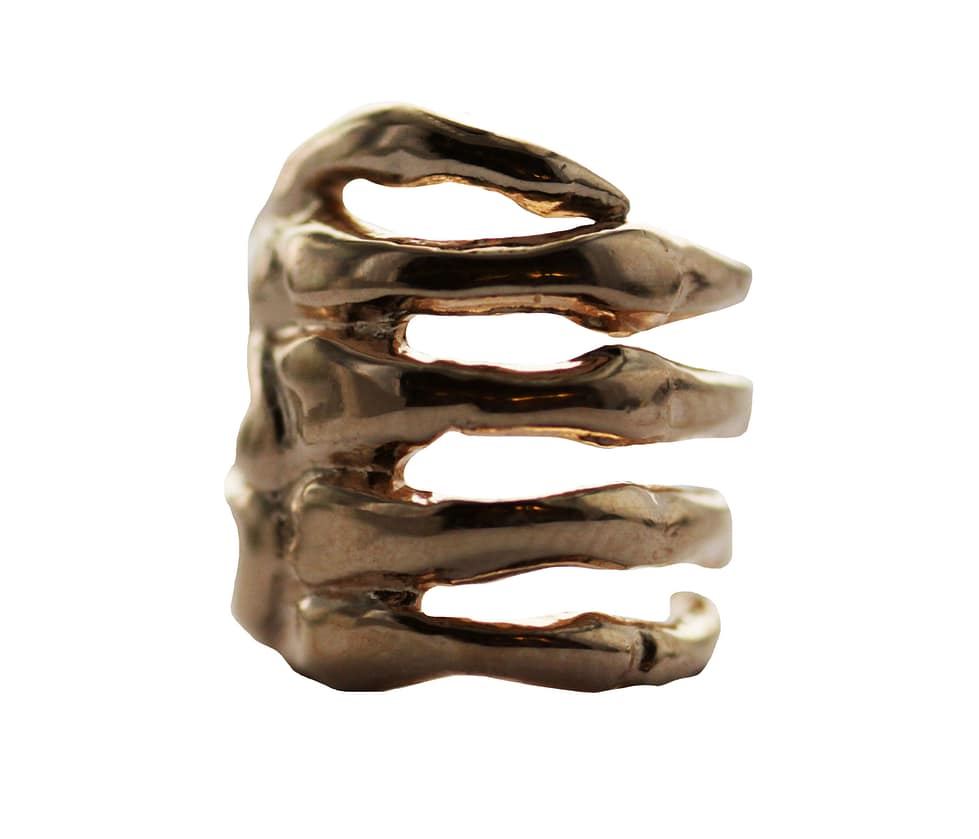 Skeleton Hand Ear Cuff in Rose Gold – Identity Body Piercing